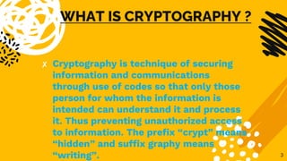 APPLICATION OF GROUPS IN CRYPTOGRAPHY | PPTX