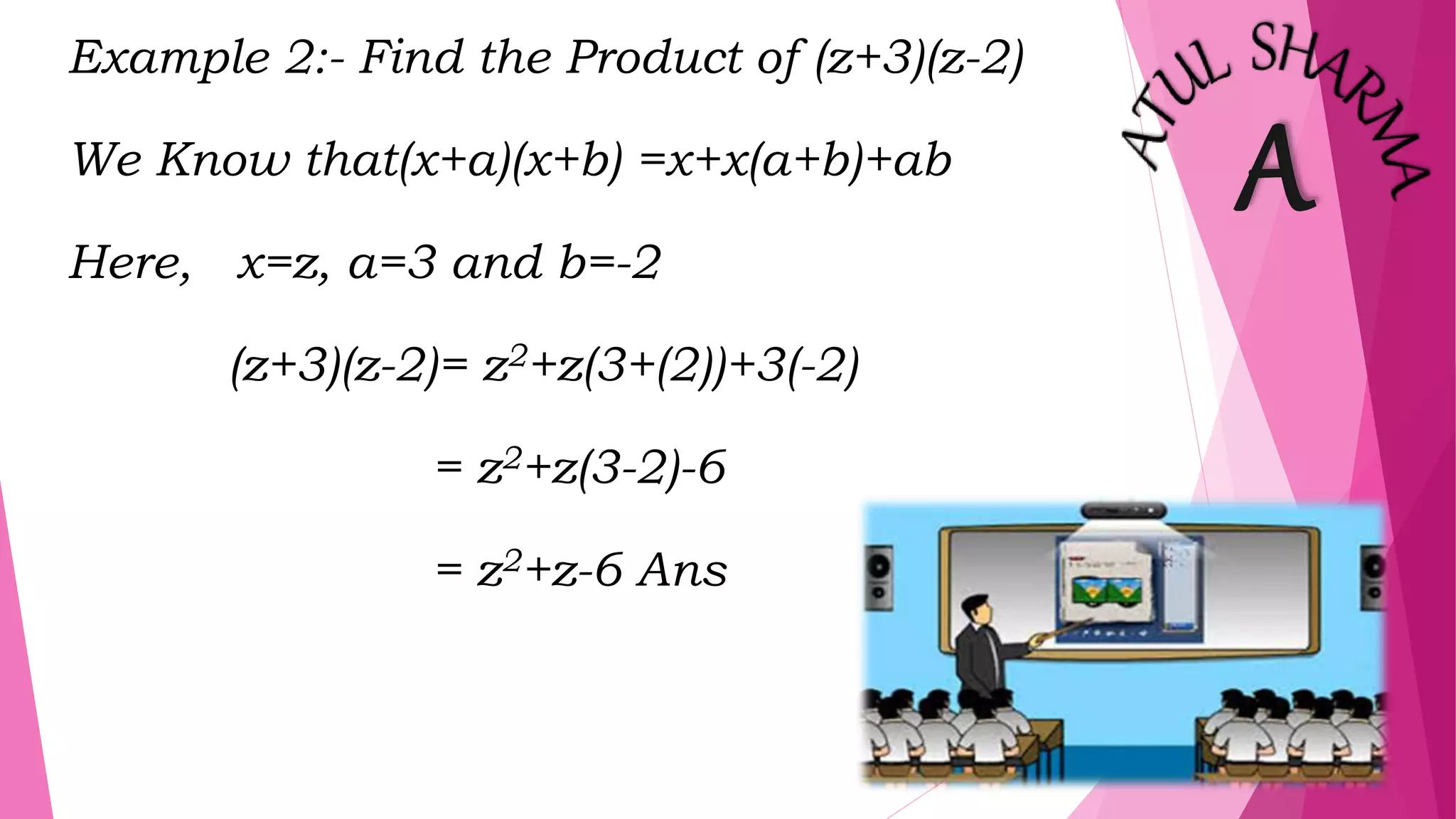 Math(algebric expression) ppt by Atul sharma | PPT