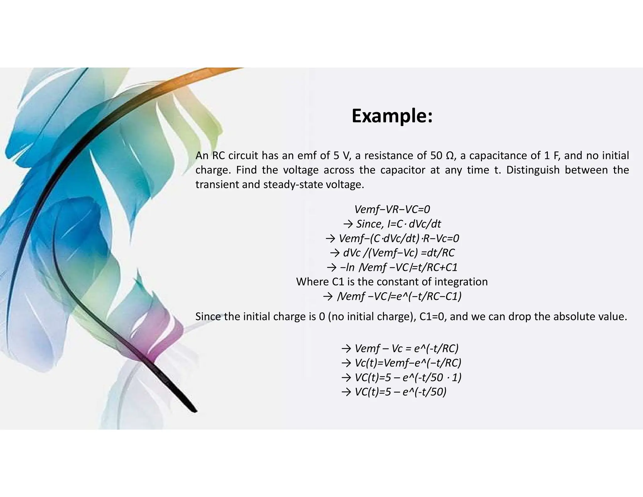 applications of differential equations in RL-RC electrical circuit ...