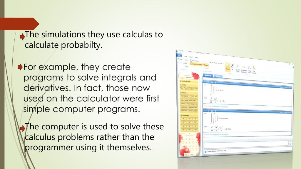 Uses Of Calculus is Computer Science