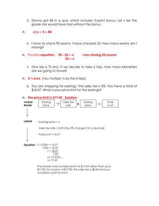 Math Practice For 3rd Period Exam | DOC