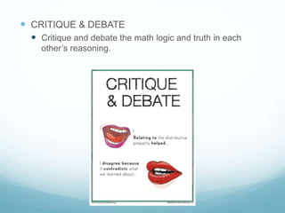 Math practices | PPTX | Educational Assessment | Education