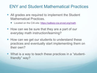 Math practices | PPTX