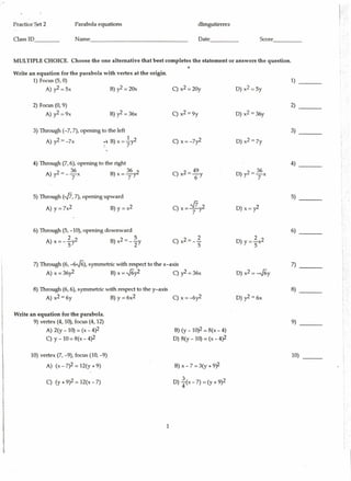 Math Practice Tests | PDF