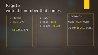 Predecessor and successor .write the number that comes …Before…after ...