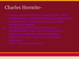 Famous Mathematicians (Women and Men) presentation | PDF