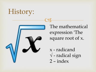 RADICALS | PPTX | Geology | Science