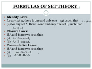applications of set theory in economical problem | PPTX