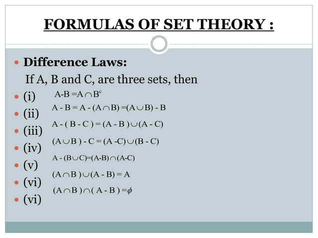 applications of set theory in economical problem | PPTX | Physics | Science