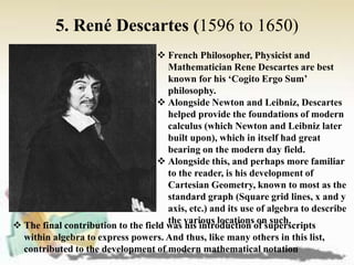 The Importance of Math and 10 Greatest Msthemeticians. | PPTX