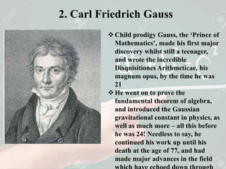 The Importance of Math and 10 Greatest Msthemeticians. | PPTX