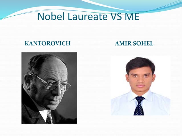 Leonid Kantorovich Vs Myself | PPT