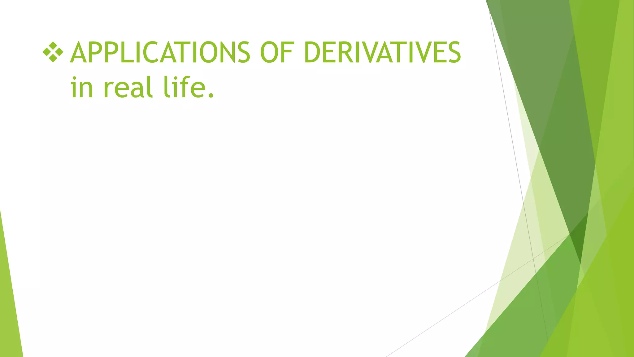 derivatives math | PPTX
