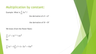 derivatives math | PPTX