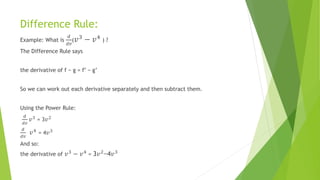 derivatives math | PPTX