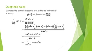 derivatives math | PPTX