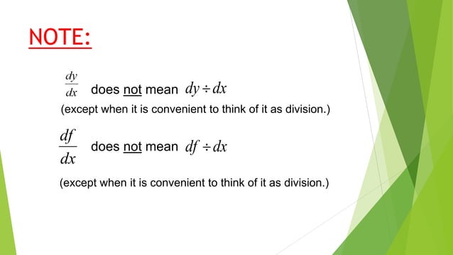 derivatives math | PPTX | Physics | Science