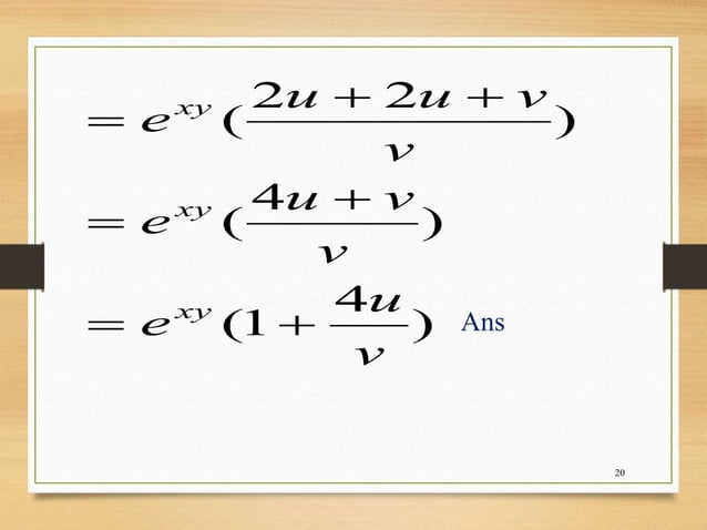 PRESENTATION ON INTRODUCTION TO SEVERAL VARIABLES AND PARTIAL DERIVATIVES | PPT