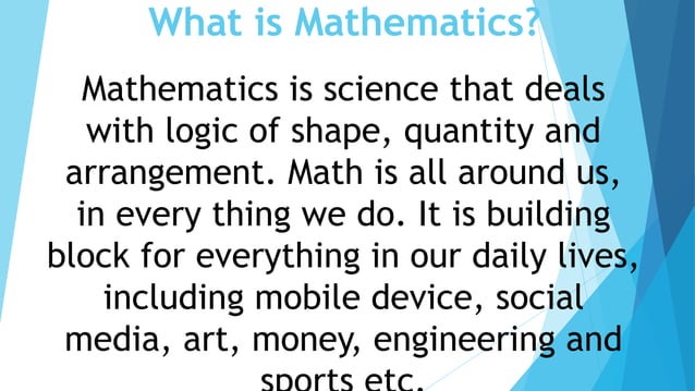 Math is the mother of all Science | PPTX
