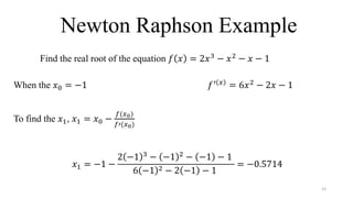 Numerical Techniques | PPTX