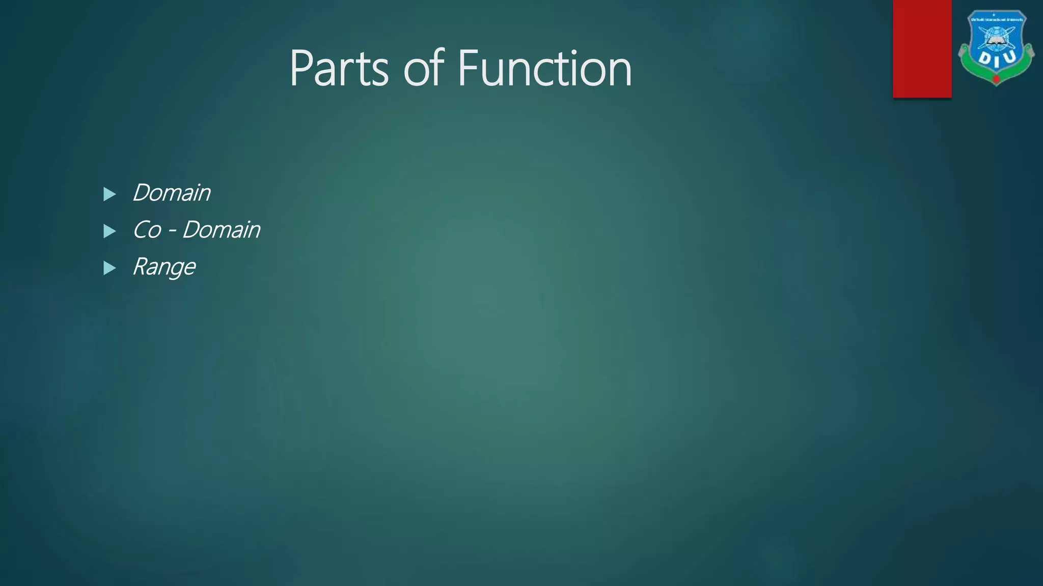 Math presentation on domain and range | PPTX
