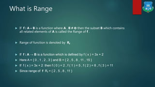 Math presentation on domain and range | PPTX