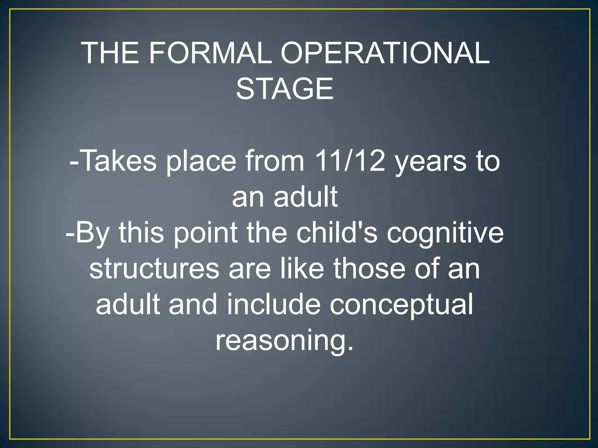 Math presentation on Piaget's theory of cognitive development | PPTX