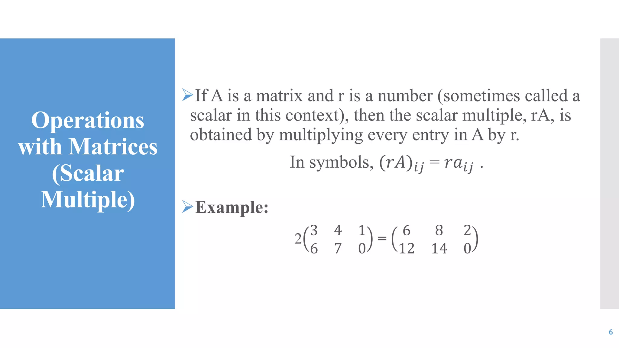 Matrix and It's Applications | PPTX