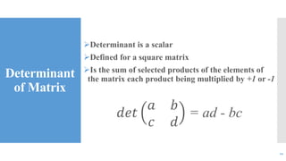Matrix and It's Applications | PPTX