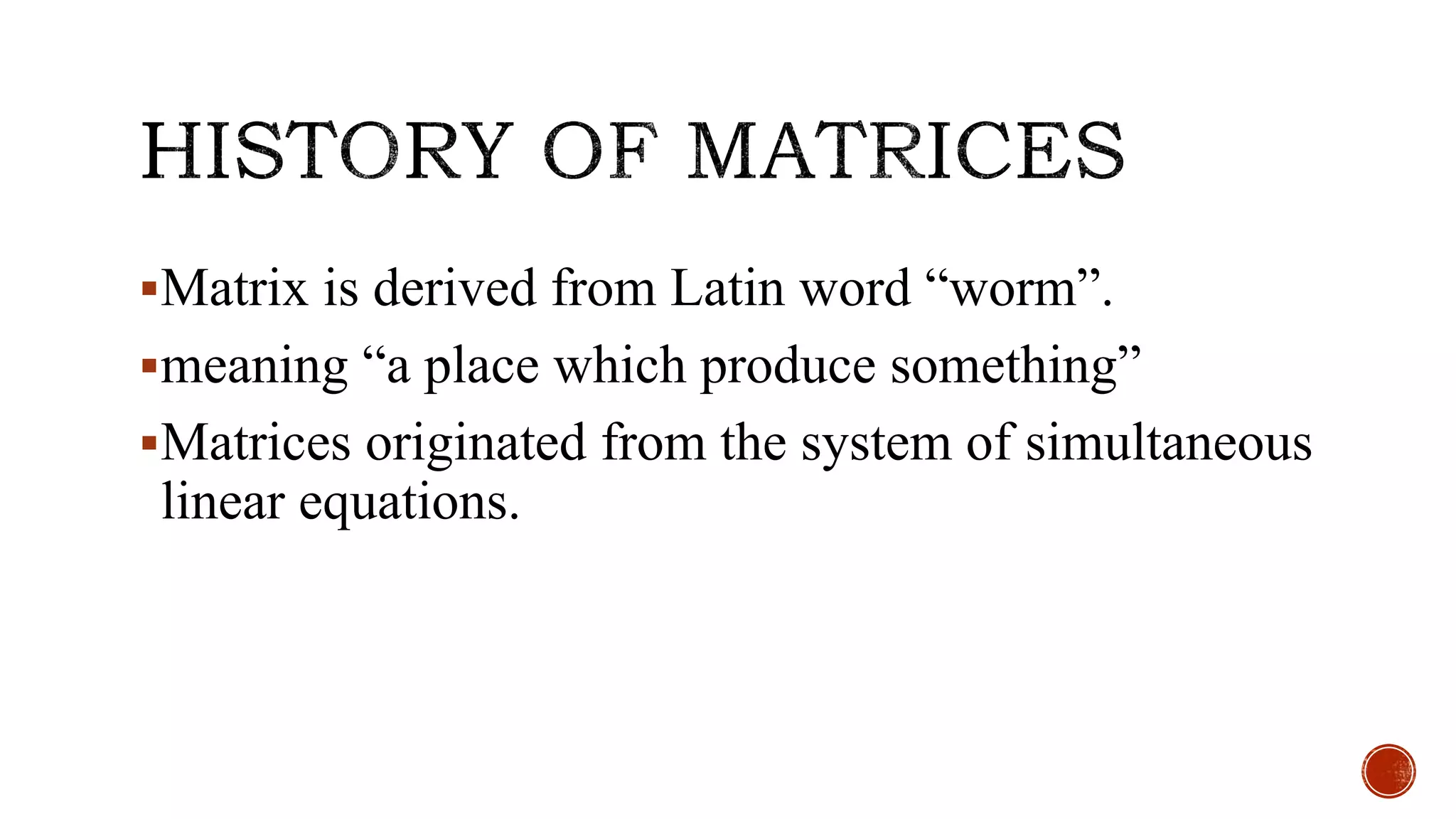 Applications of Matrices in Engineering | PPTX