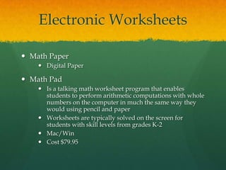 Math prez | PPTX | Special Education | Education
