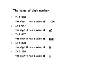 Math primary 3 numbers up to 10 000 | PDF