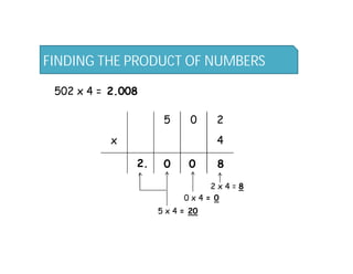Math primary 3 product of numbers | PDF