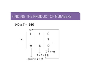 Math primary 3 product of numbers | PDF