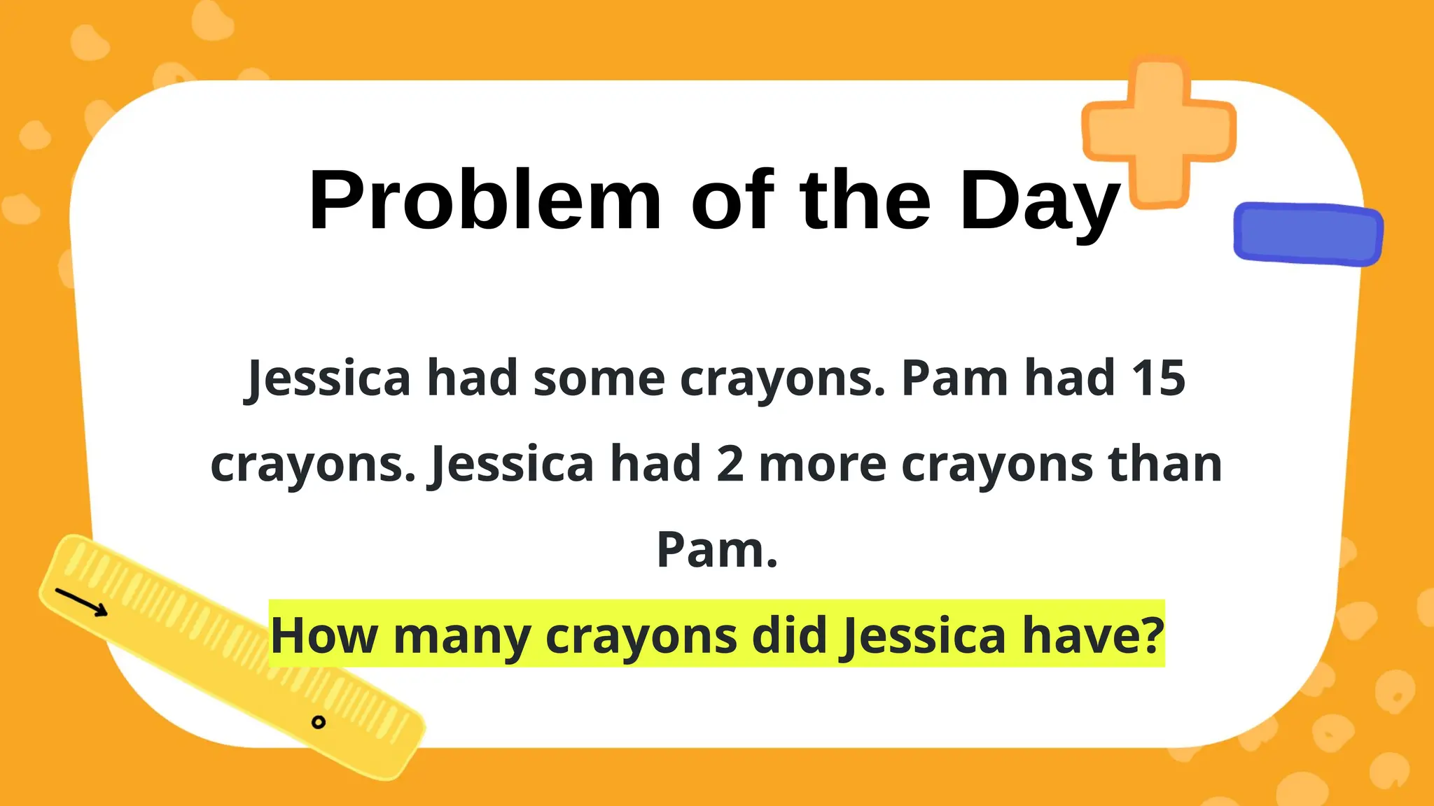 Math Problems of the Day - Kindergarten.pptx