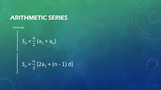 Arithmetic Mean & Arithmetic Series | PPTX