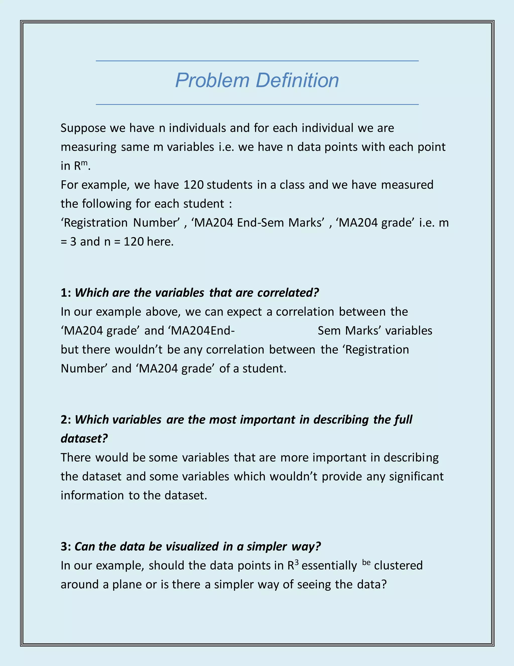 Linear Algebra in PCA | PDF