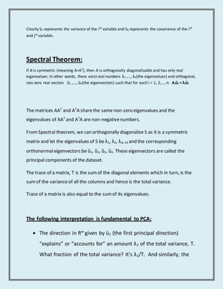 Linear Algebra in PCA | PDF