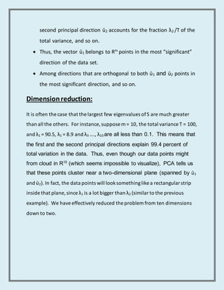 Linear Algebra in PCA | DOCX