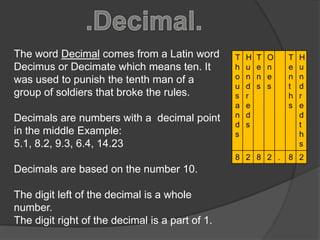 Gr6 Percentage & Decimal Math project | PPTX