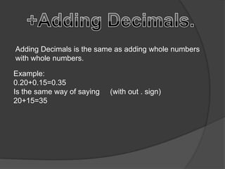 Gr6 Percentage & Decimal Math project | PPTX