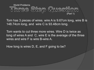Gr6 Percentage & Decimal Math project | PPTX