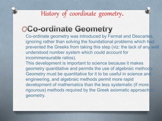 coordinate geometry class 9 cbse | PPTX