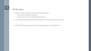 MATH Project history of pi.pptxuhfoufhdoufhfuh | PPTX