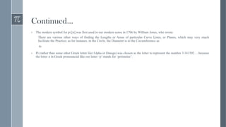 MATH Project history of pi.pptxuhfoufhdoufhfuh | PPTX