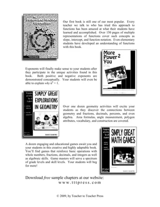 The Emancipation of Intelligence- Math Projects | PDF