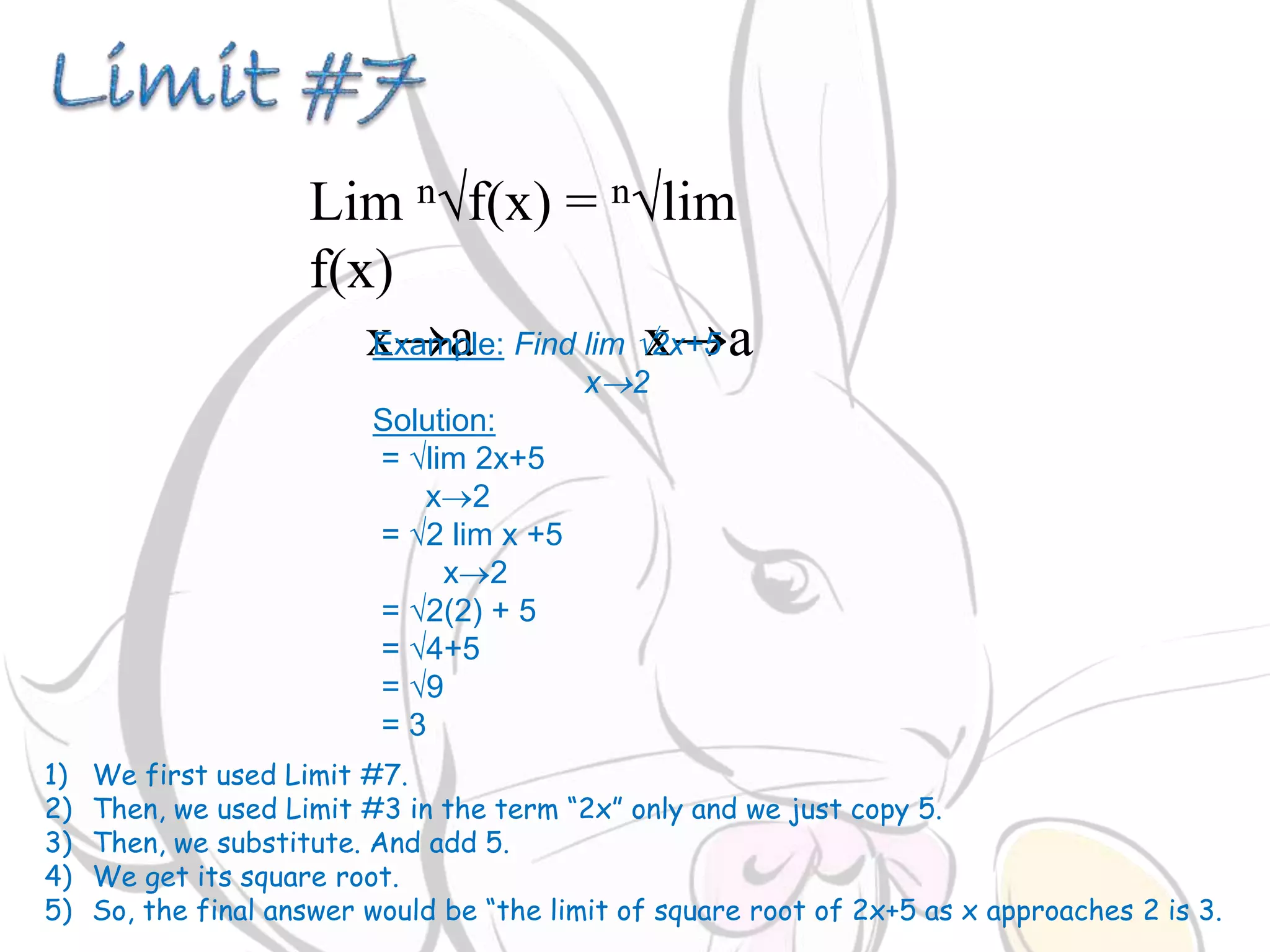 Theorems on limits | PPTX
