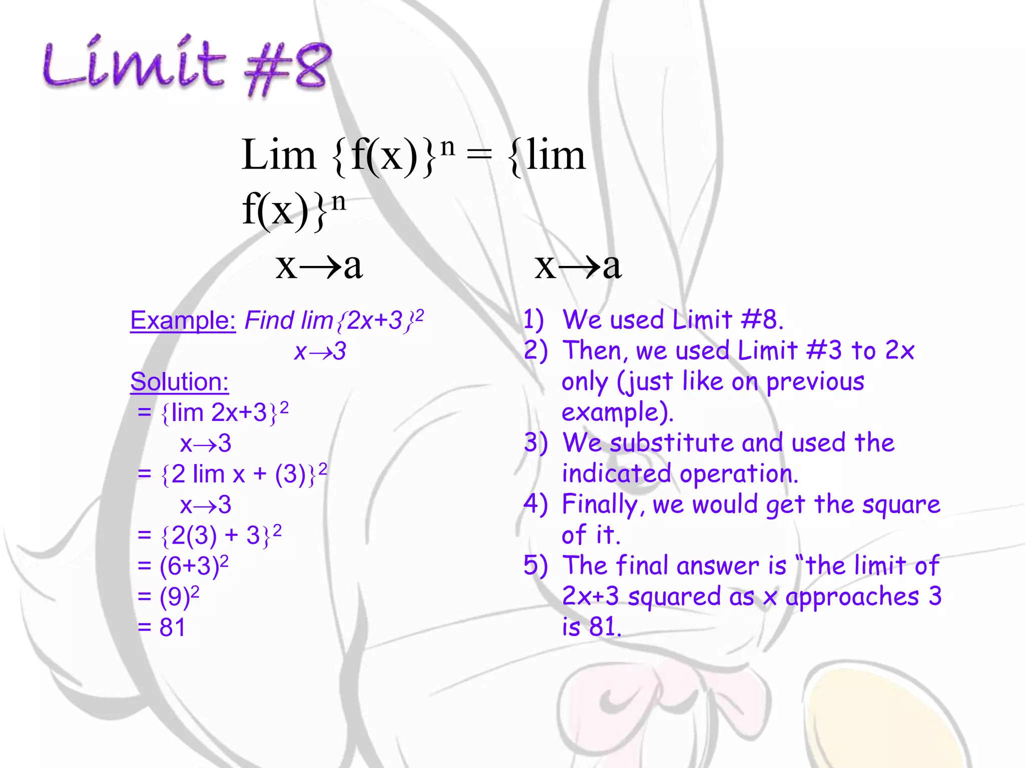 Theorems on limits | PPTX