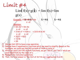 Theorems on limits | PPTX