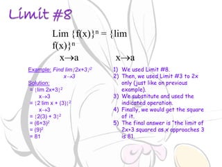 Theorems on limits | PPTX